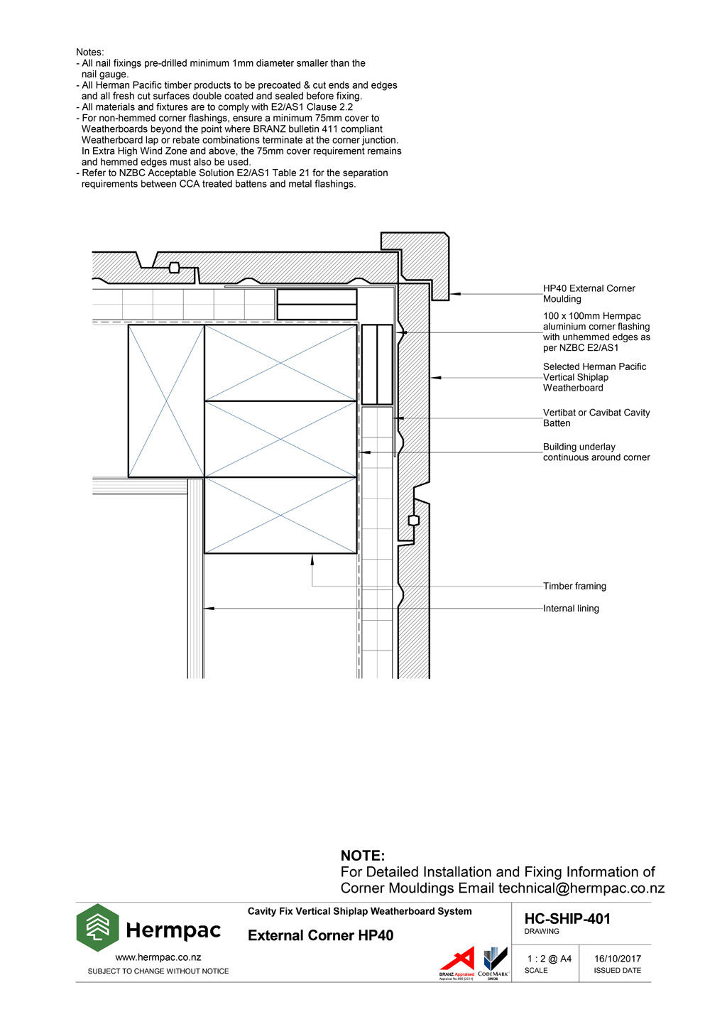Hermpac Limited | Construction Drawings