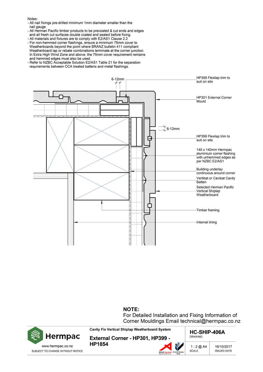 Hermpac Limited | Construction Drawings