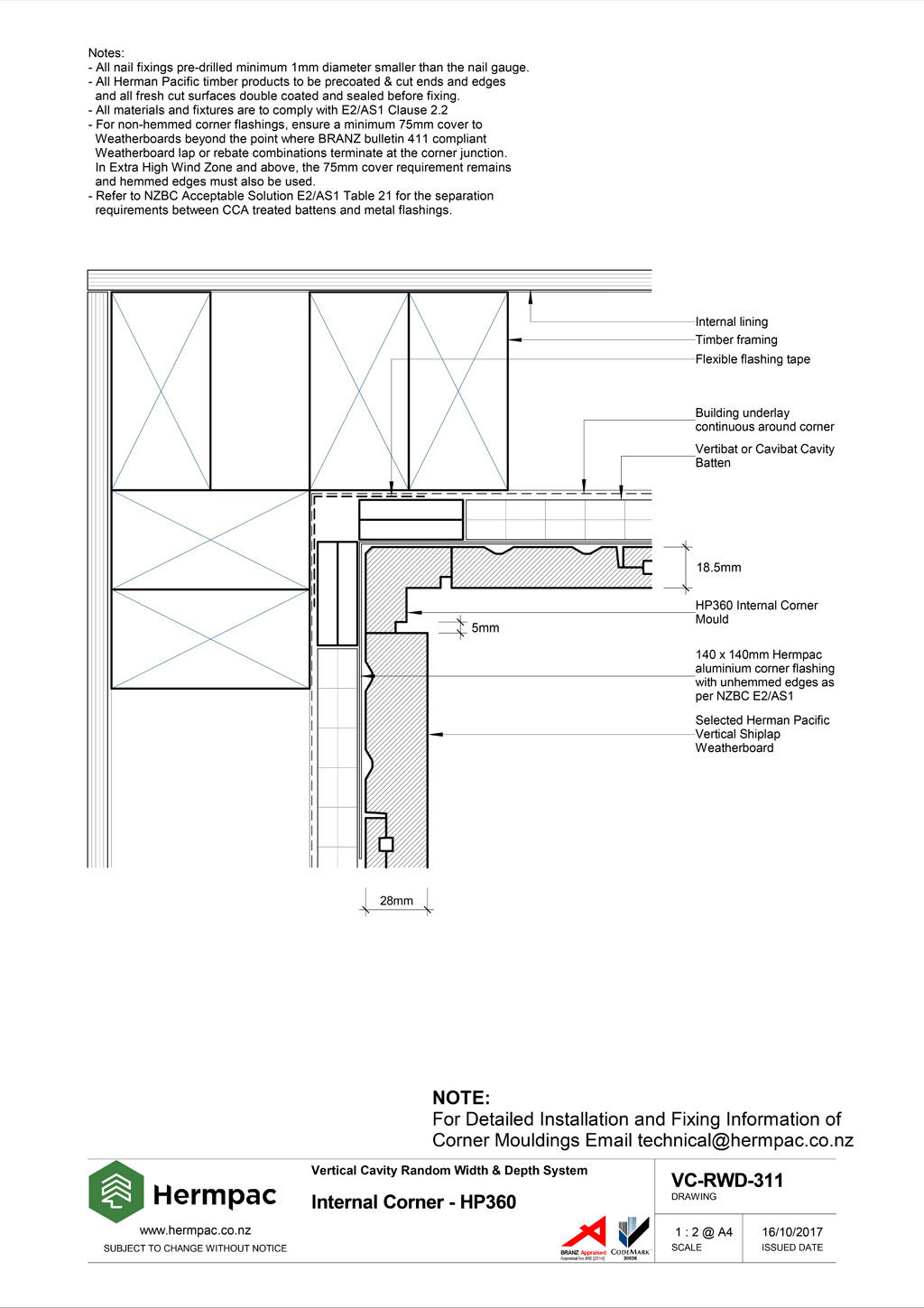 Hermpac Limited | Construction Drawings