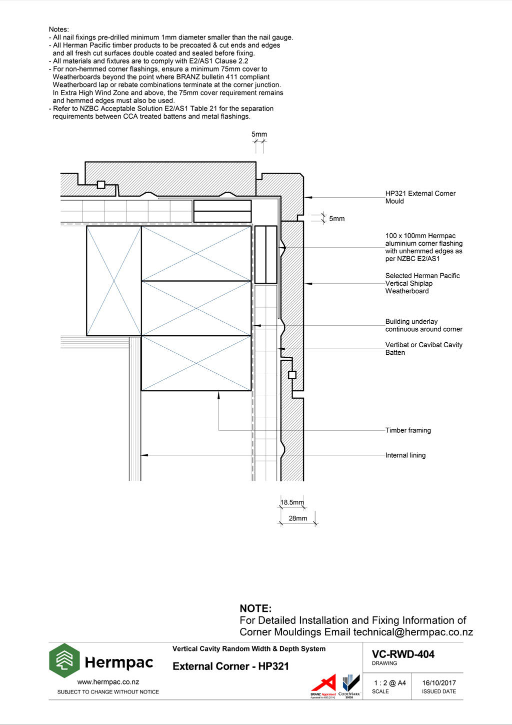 Hermpac Limited | Construction Drawings