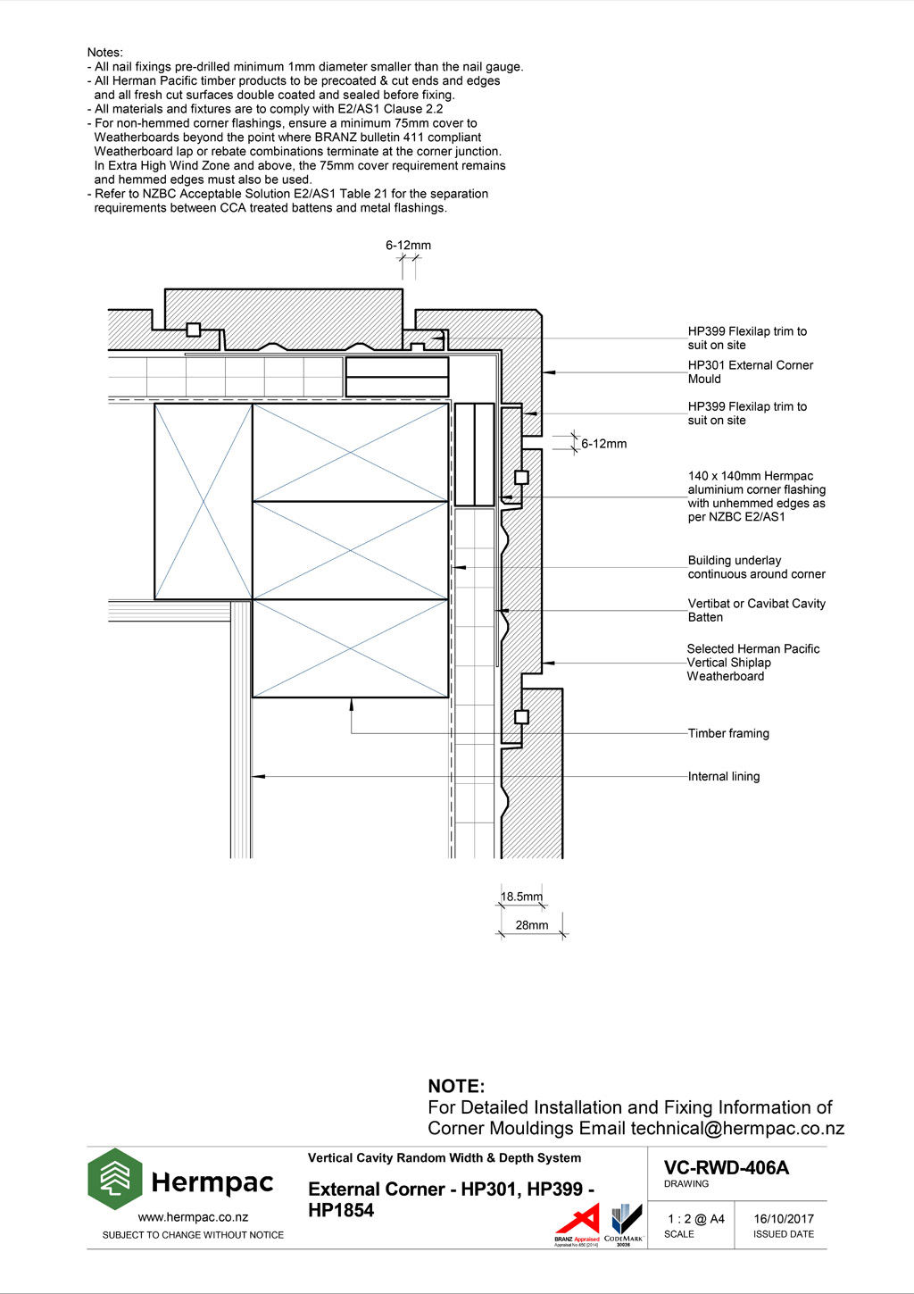 Hermpac Limited | Construction Drawings